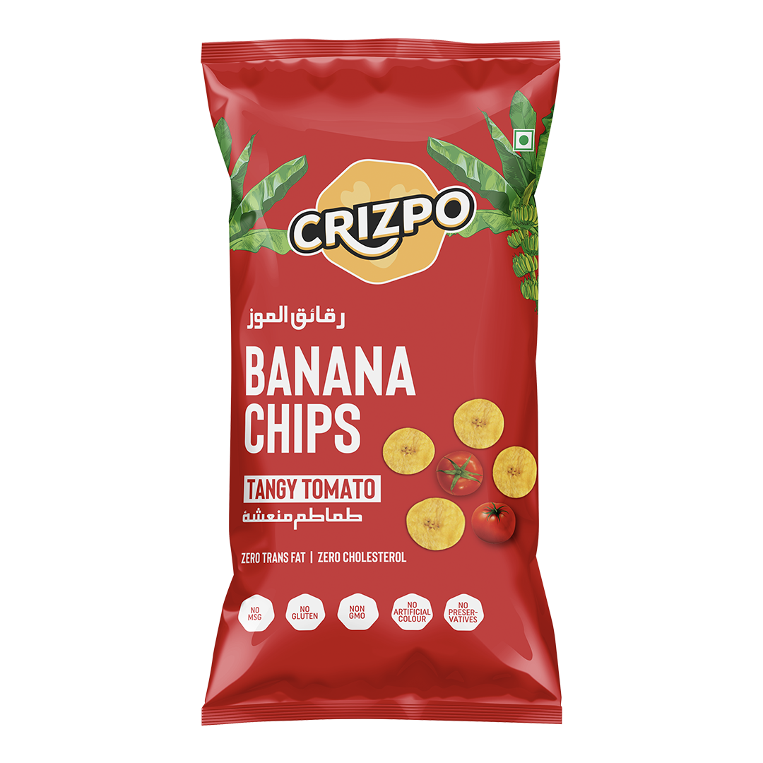 Crizpo Banana Chips - Tangy Tomato (3x52g)